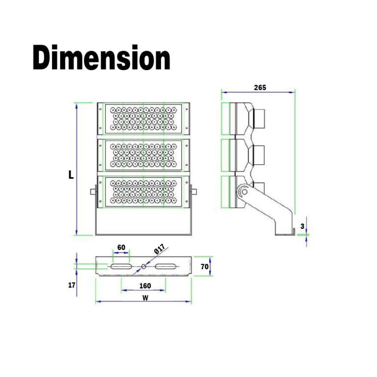 Floodlight LED 150-300-450W โคมไฟฟลัตไลท์ - modularthai.com