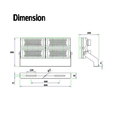 โคมไฟ Floodlight 600W modularthai.com