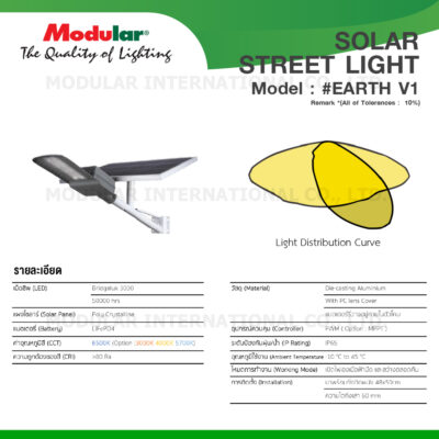 Solar Integrate Street 8/10/12/15W - modularthai.com