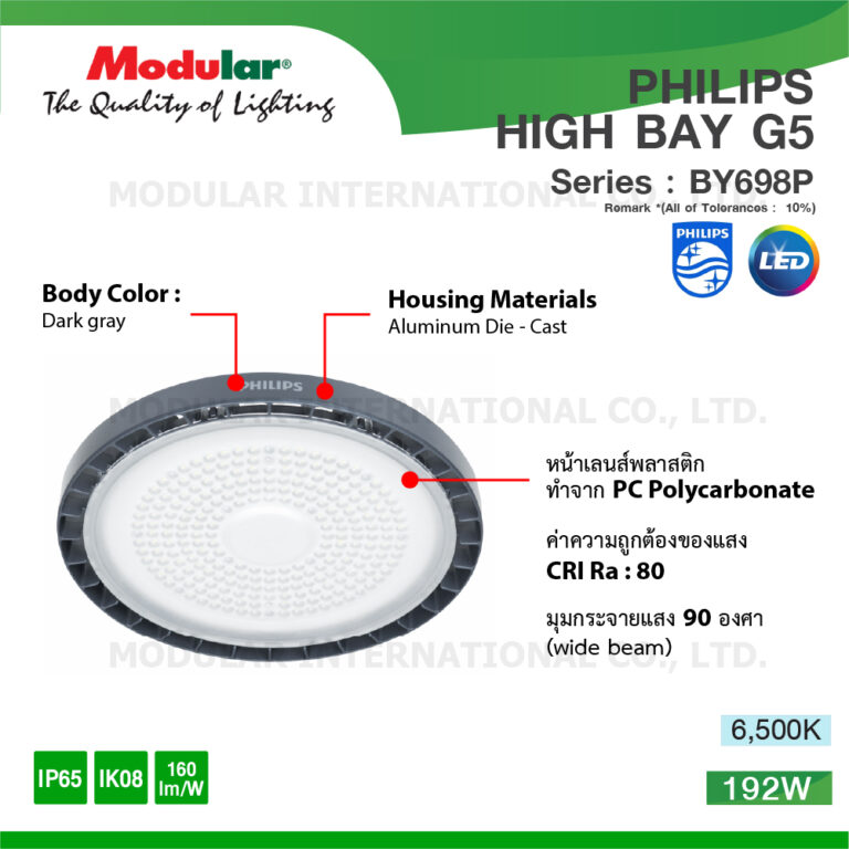 PHILIPS LED BY698P GreenPerform Highbay G5 modularthai.com